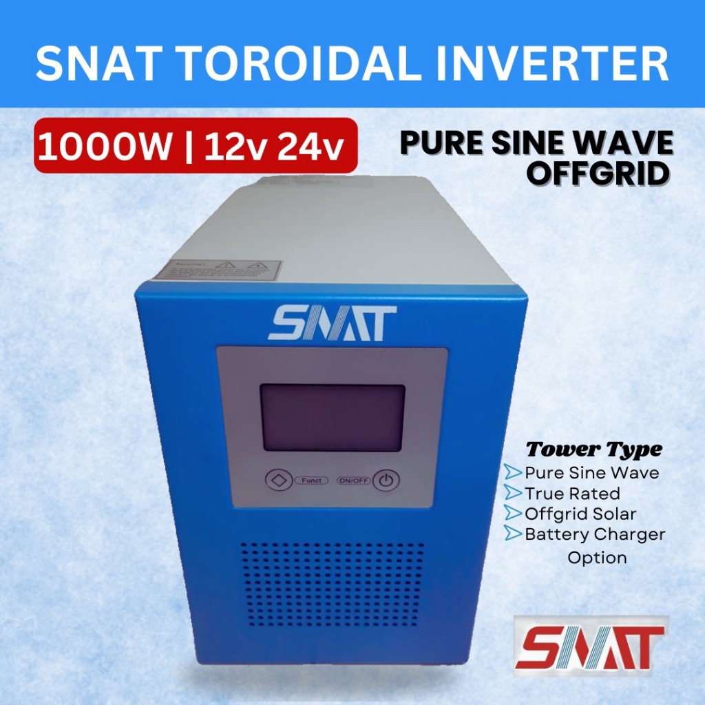 1000W 24V SNAT Offgrid Solar Toroidal Pure Sine Wave Power Inverter ...