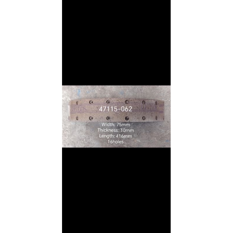 Brake Lining 47115 - 062 Jupiter Brand | Shopee Philippines