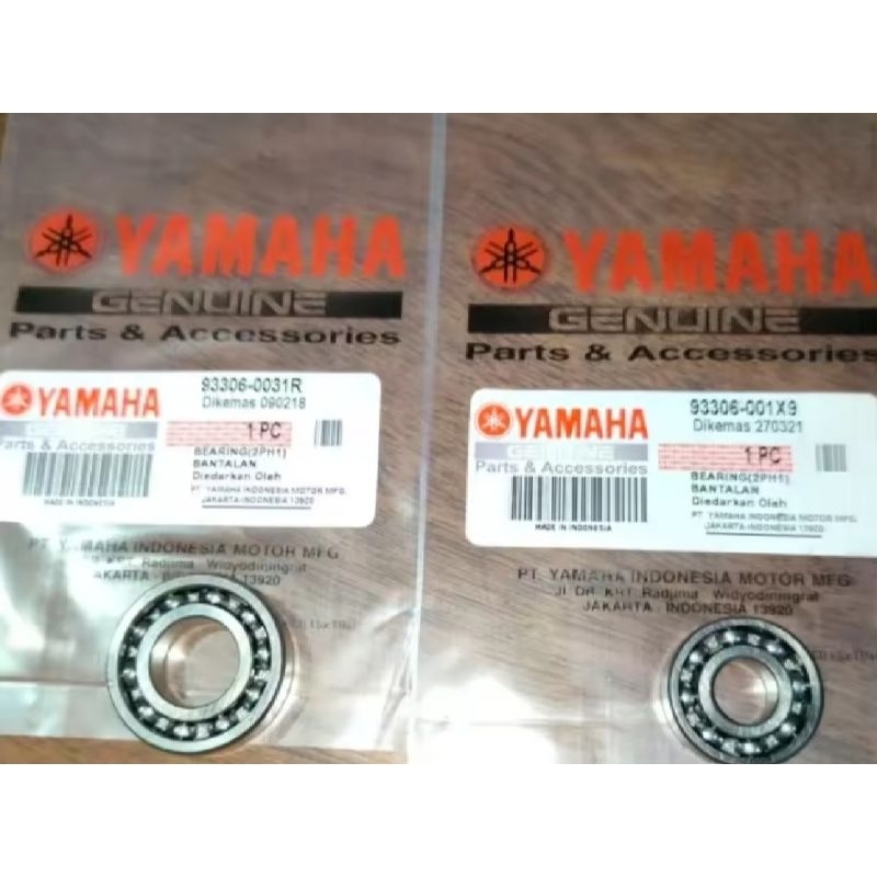 yamaha genuine camshaft bearing set (6001/i6003) for MiO soul I 125/MiO I 125/m3/mio125/mxi ...