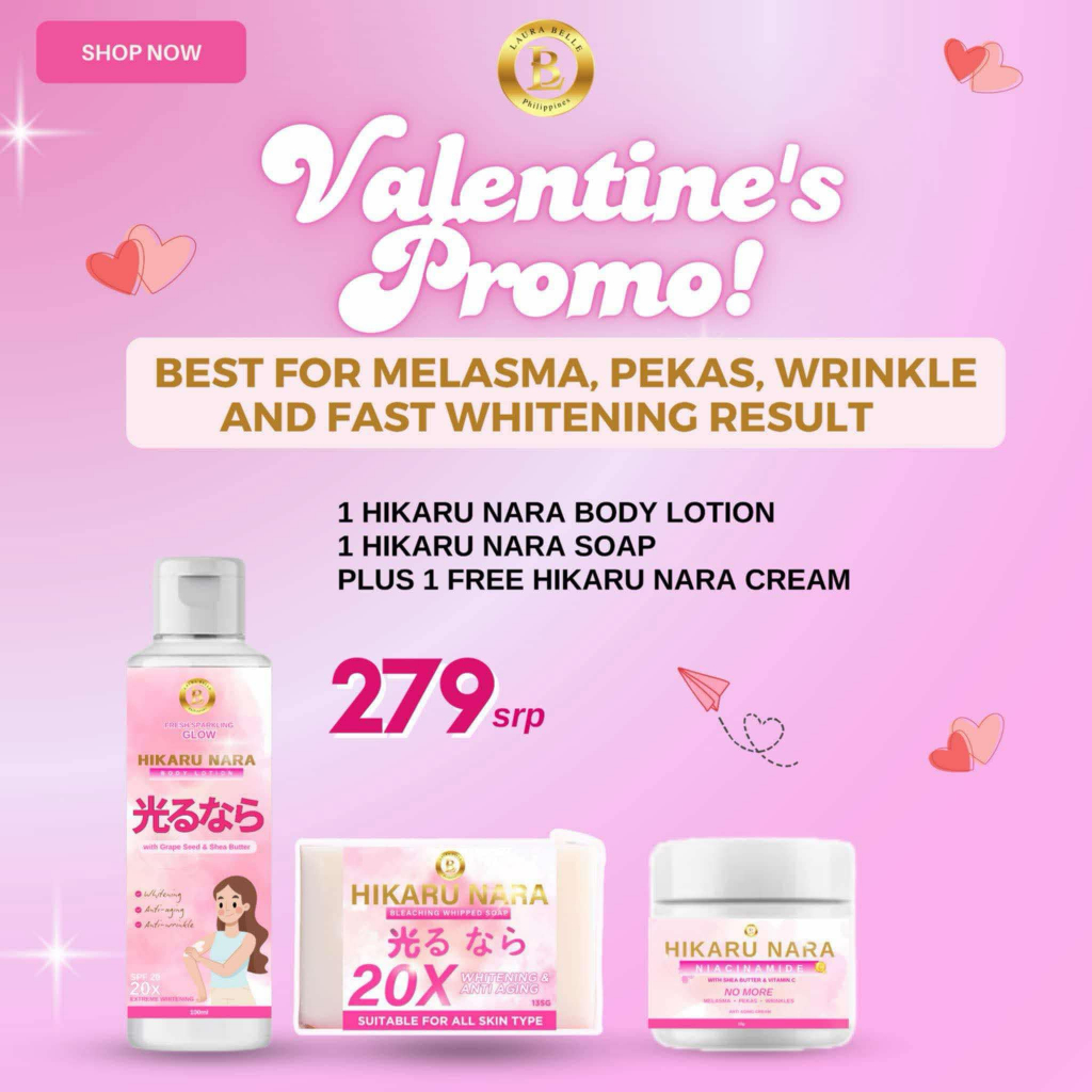 BUY 1 HIKARU NARA LOTION 1 HIKARU NARA SOAP FREE 1 HIKARU NARA CREAM ...