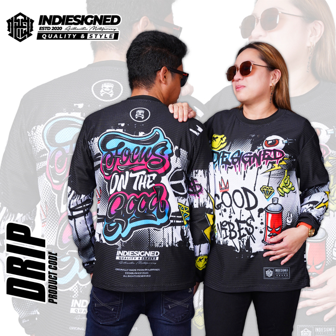 INDIESIGNED DRIP (AIRCOOL RIDING JERSEY) | Shopee Philippines
