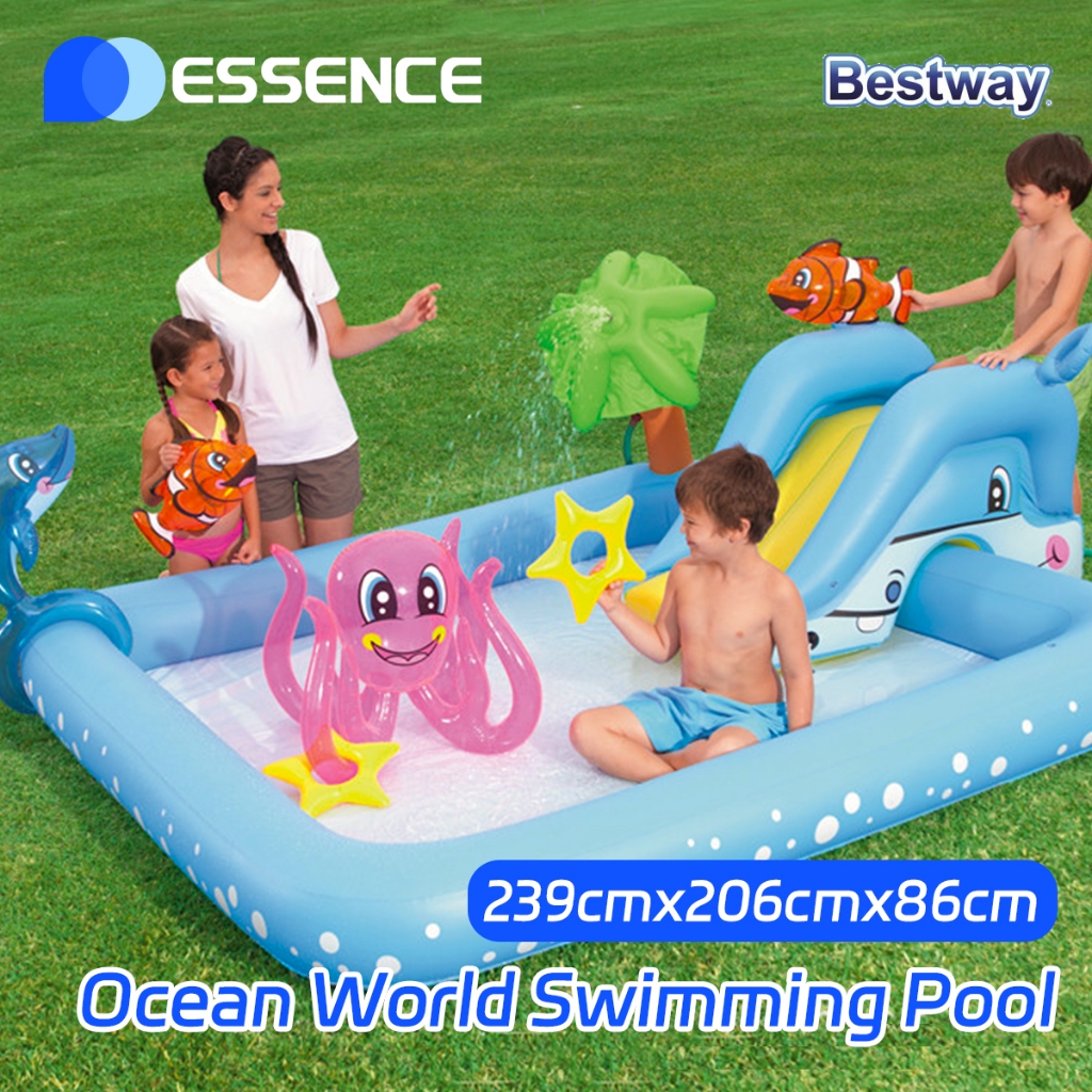 Inflatable baby and child indoor swimming pool home large foldable ...