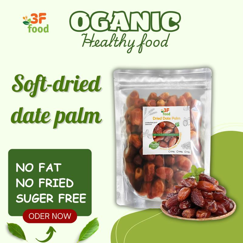 3F FOOD SOLF-DRIED DATE PALM 100g-250g-500g-1kg Isang masustansyang ...