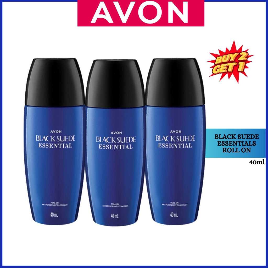 Avon Black Suede Essential Buy2 Take1 Anti Perspirant Deodorant Roll On ...