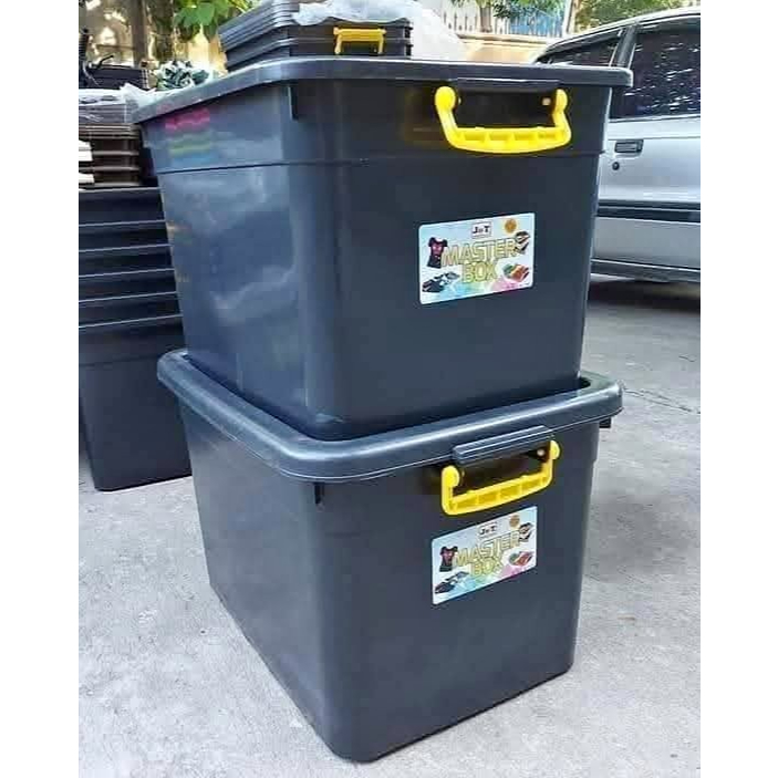 160L STORAGE BOX WITH WHEELS J&T MASTER STORAGE BOX | Shopee Philippines