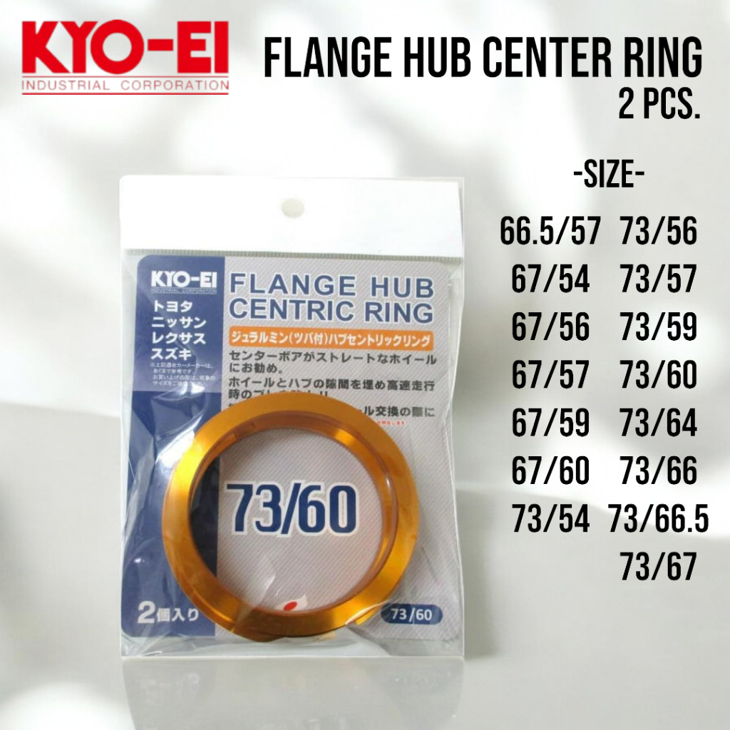 KYO-EI Hub Centric Ring 2 Pieces with Tabs Aluminum Gold | Shopee ...