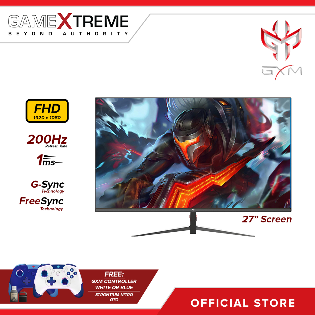 GXM MM27FDA 27" VA 200HZ Flat Gaming Monitor (W/Speaker) | Shopee ...