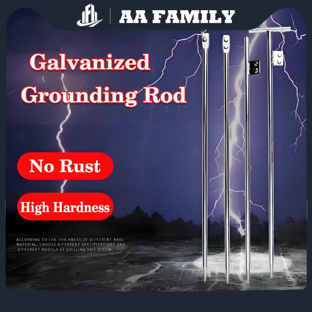 Grounding Rod Grounding Electrode Iron Made Galvanized Earthing Rod for ...