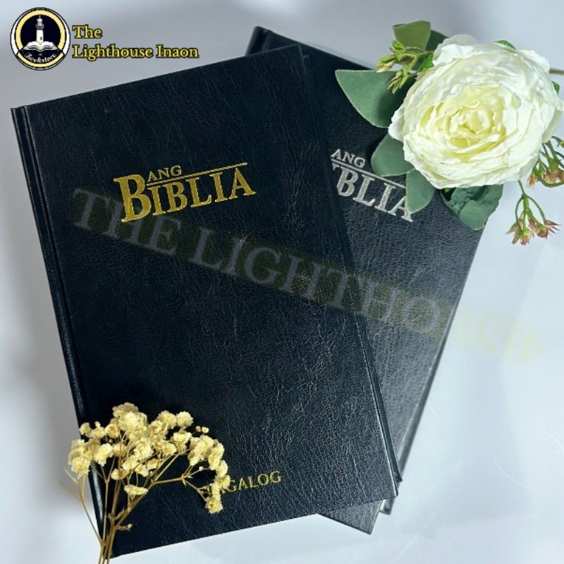 TAGALOG BIG SOFT LEATHER/HARD BOUND BIBLE BIG WITH THUMB INDEX / ANG ...