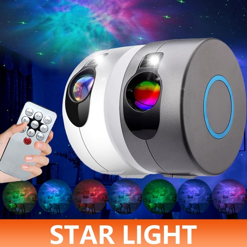 Laser Galaxy Starry Sky Projector Night Light Led Colorful Cloud Lamp ...