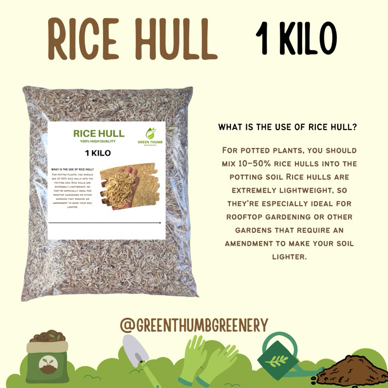 Rice Hull Fresh/Ipa 1Kilo | Shopee Philippines