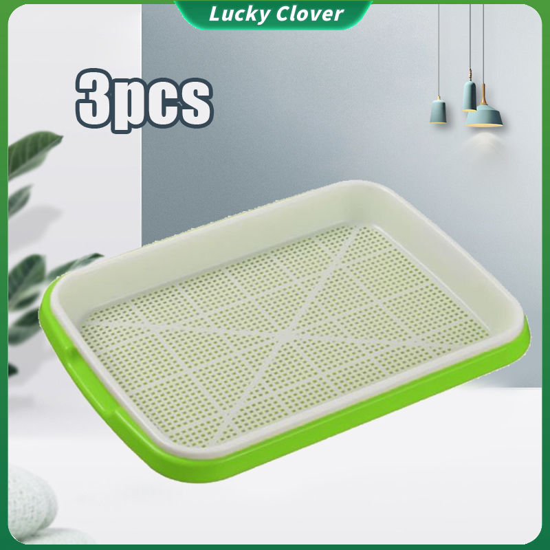 3Pcs Plants Seedling Germination Tray Bean Sprouting Tray Microgreens ...