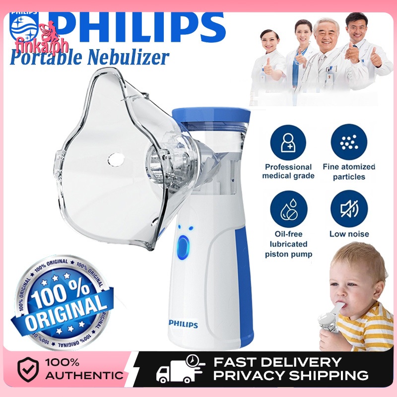 PHILIPS Portable Nebulizer Rechargeable Inhaler For Asthma Spray ...