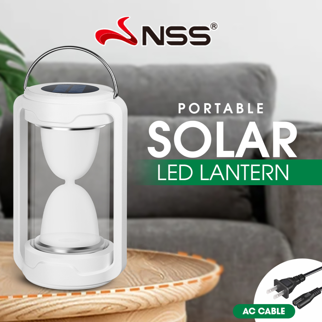 NSS Solar Emergency Light Portable Rechargeable Flashlight Heavy Duty ...