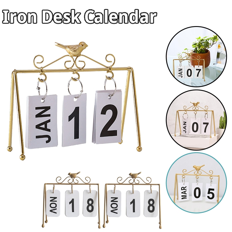 Flip Perpetual Desk Calendar Desk Calendar Perpetual Flip Calendar ...