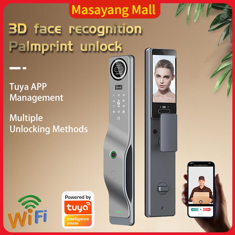 Automatic Door Lock Wifi Tuya Smart Lock Main Door sSafety Lock Smart ...