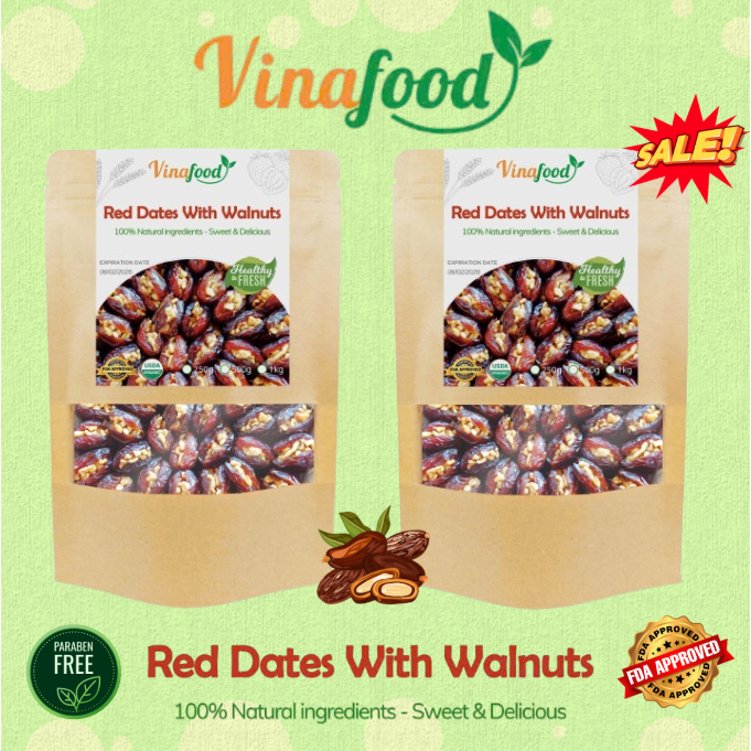 Specialty Food Sweet Red Dates Jujube with Crisp Walnut 100G/250G/500G ...