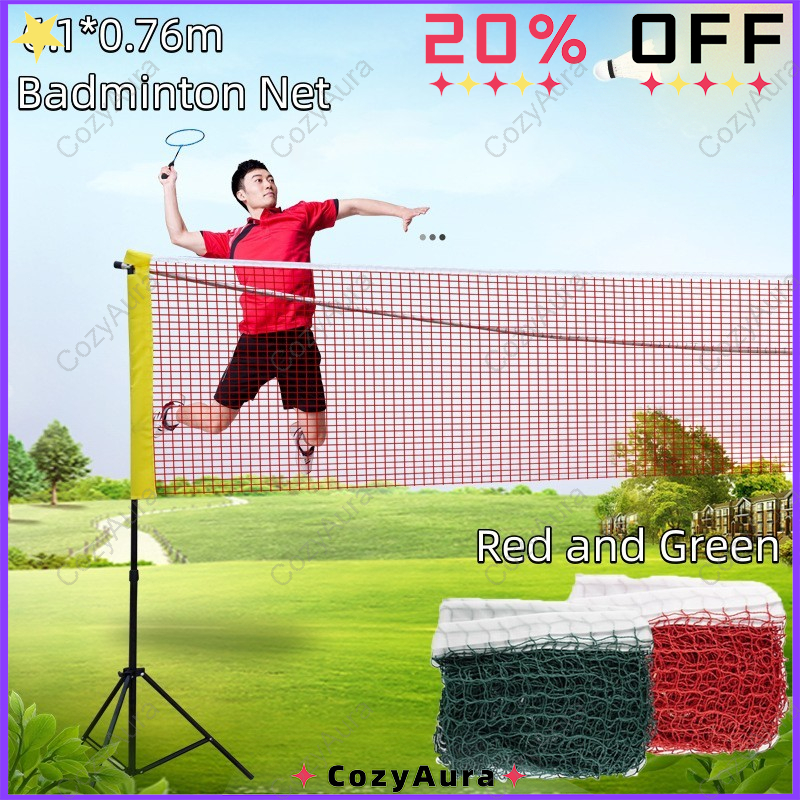 CozyAura Portable Foldable Badminton Net Stand Adjustable Height ...