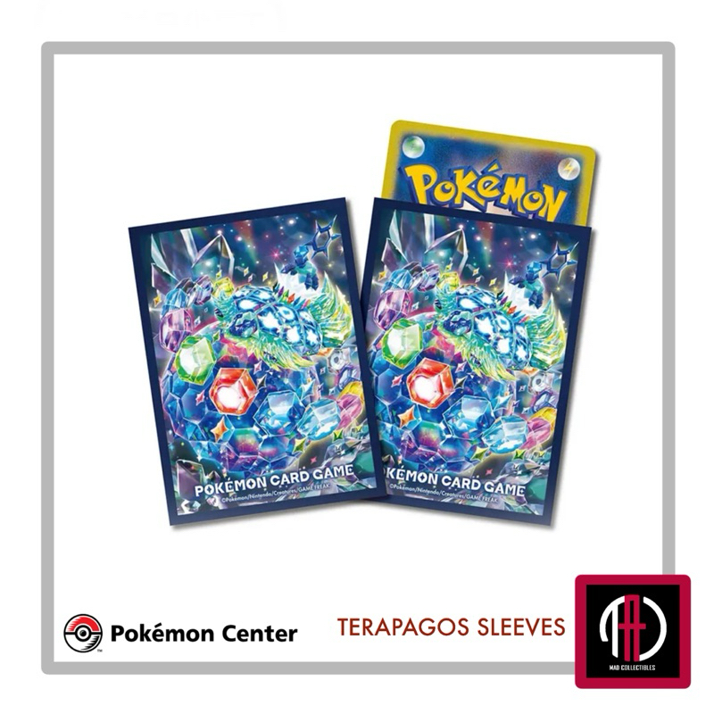 Pokemon TCG Sleeves - Stellar Terapagos Premium Gloss Deck Shield ...