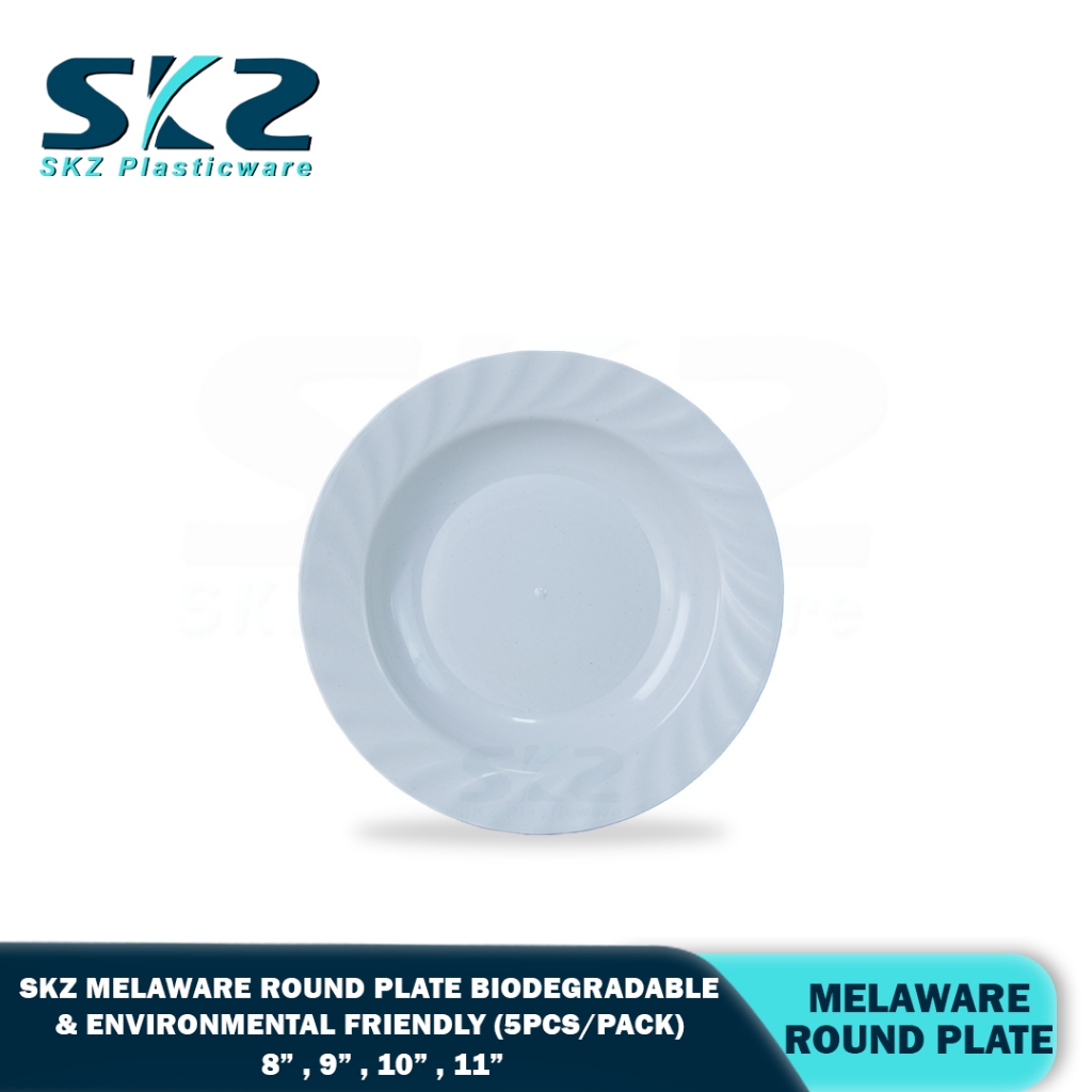 SKZ Melaware round plate 8"/9"/10"11" 5pcs/pack round bowl ...