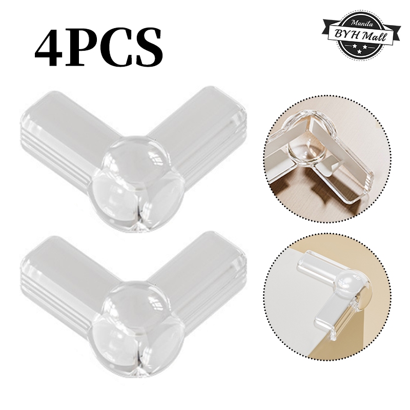 4 Pcs L-Shape Silicone Table Corner Protector Used To Protect Children ...