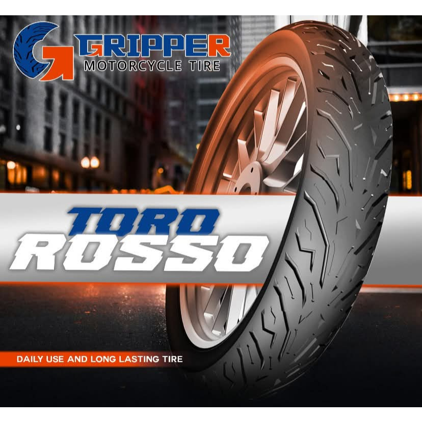 Gripper Motorcycle Tire TUBELESS ( TL ) TORO ROSSO Rim 13 FREE SEALANT ...