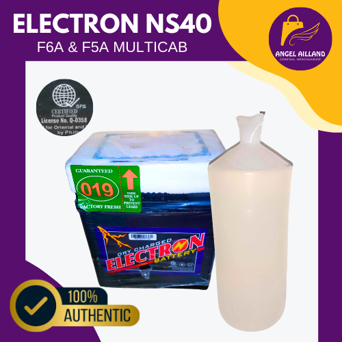 ELECTRON NS40 Car Battery F6A & F5A with Free Solution | Shopee Philippines