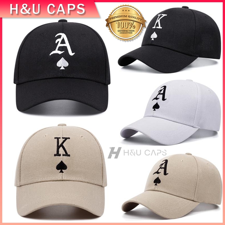 Baseball cap for men A-letter spade embroidery cotton Hip Hop vintage ...
