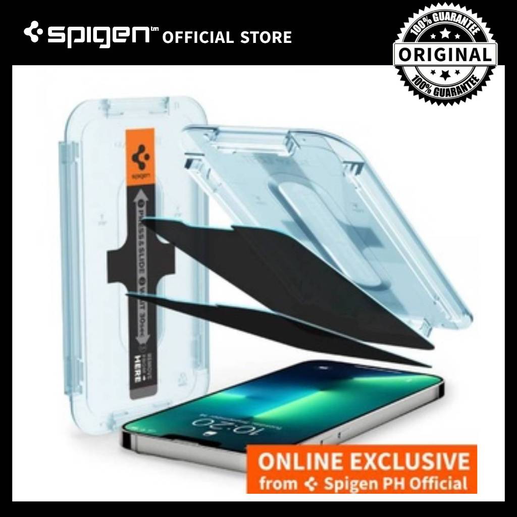Spigen iPhone 16e /14 / 13 /13 Pro Tempered Glass EZ Fit Transparency ...
