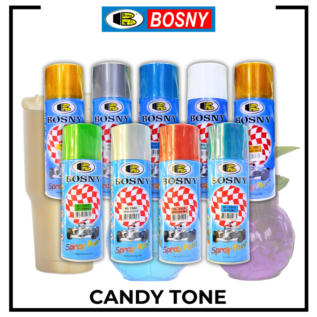 BOSNY SPRAY PAINTS CANDY TONE | Shopee Philippines