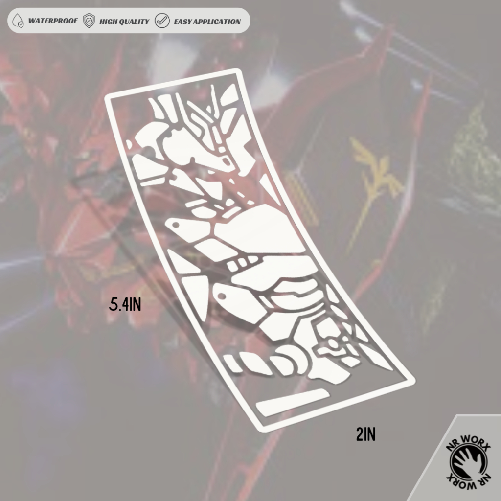 Sazabi Char Aznable Mobile Suit Gundam Vinyl Decal Anime NR Worx ...