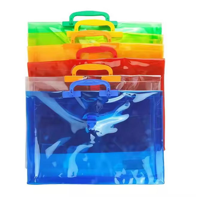 Colored Plastic envelope with handle / zipper and push lock envelope ... Colored Plastic envelope with handle / zipper and push lock envelope ...