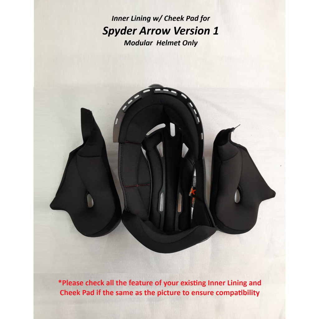 Spyder Arrow Version1 Inner Lining with Cheek Pad Foam 2020316 For ...