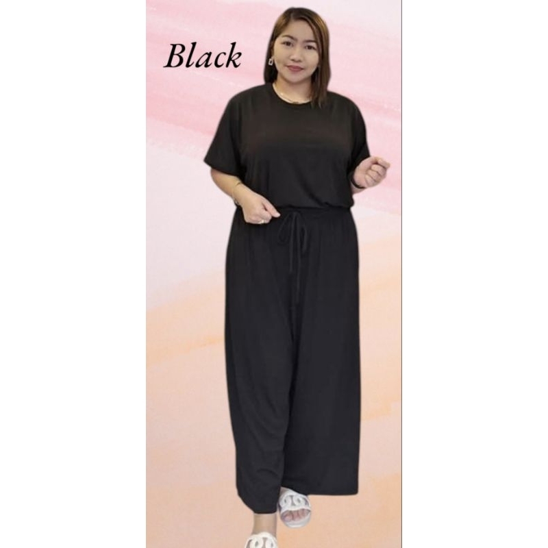 BIG SIZE TERNO COORDS PLAIN PLUSSIZE KNITTED | Shopee Philippines