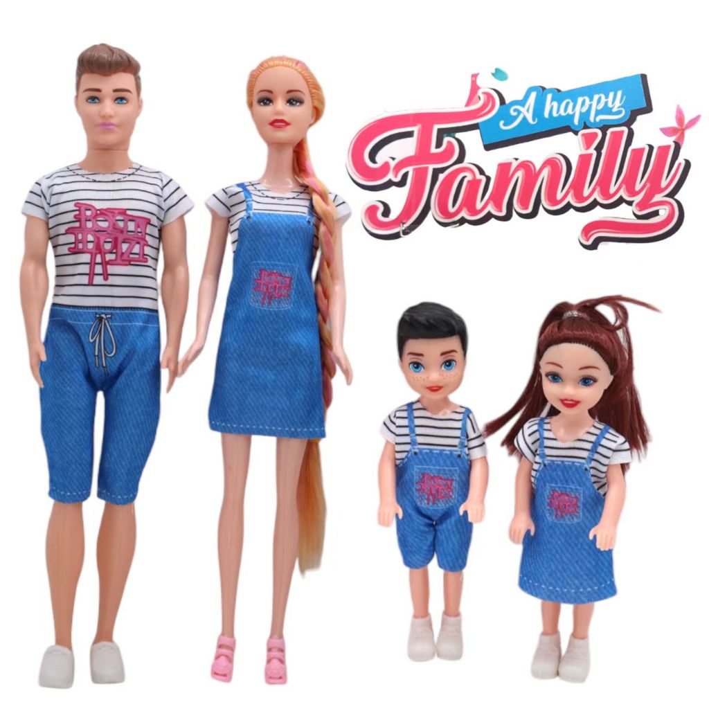 Best Store 4pcs. A Happy family doll toys for kids | Shopee Philippines