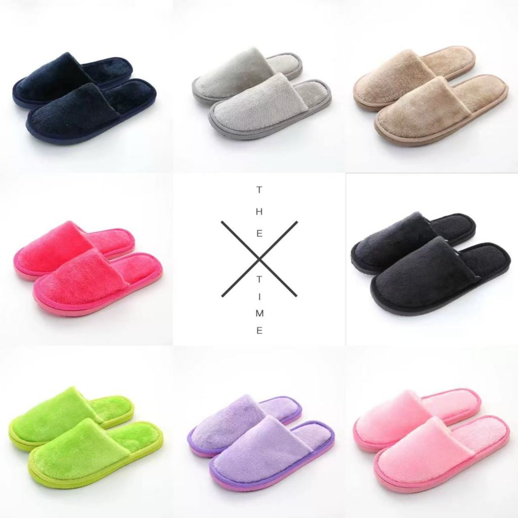 UMI Candy colored Hotel Slippers Portable Non slip Indoor Slippers for ...