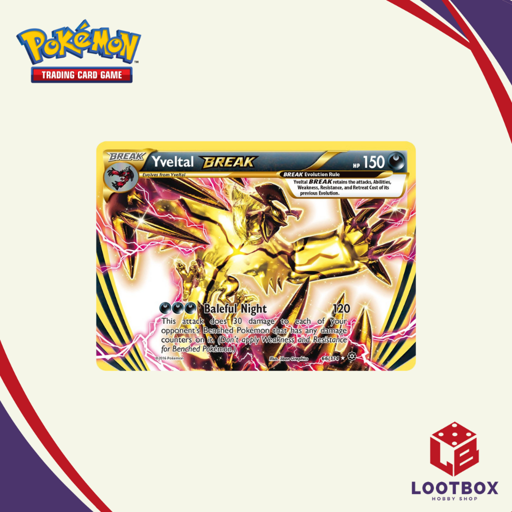 Pokemon Card Game: Yveltal BREAK (Break Rare) - XY: Steam Siege ...