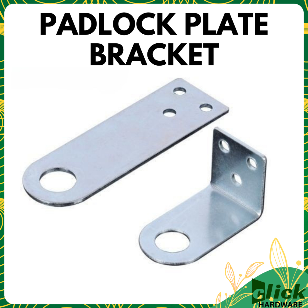 Padlock Plate Bracket Home Security Pad Lock CLICK HARDWARE | Shopee ...