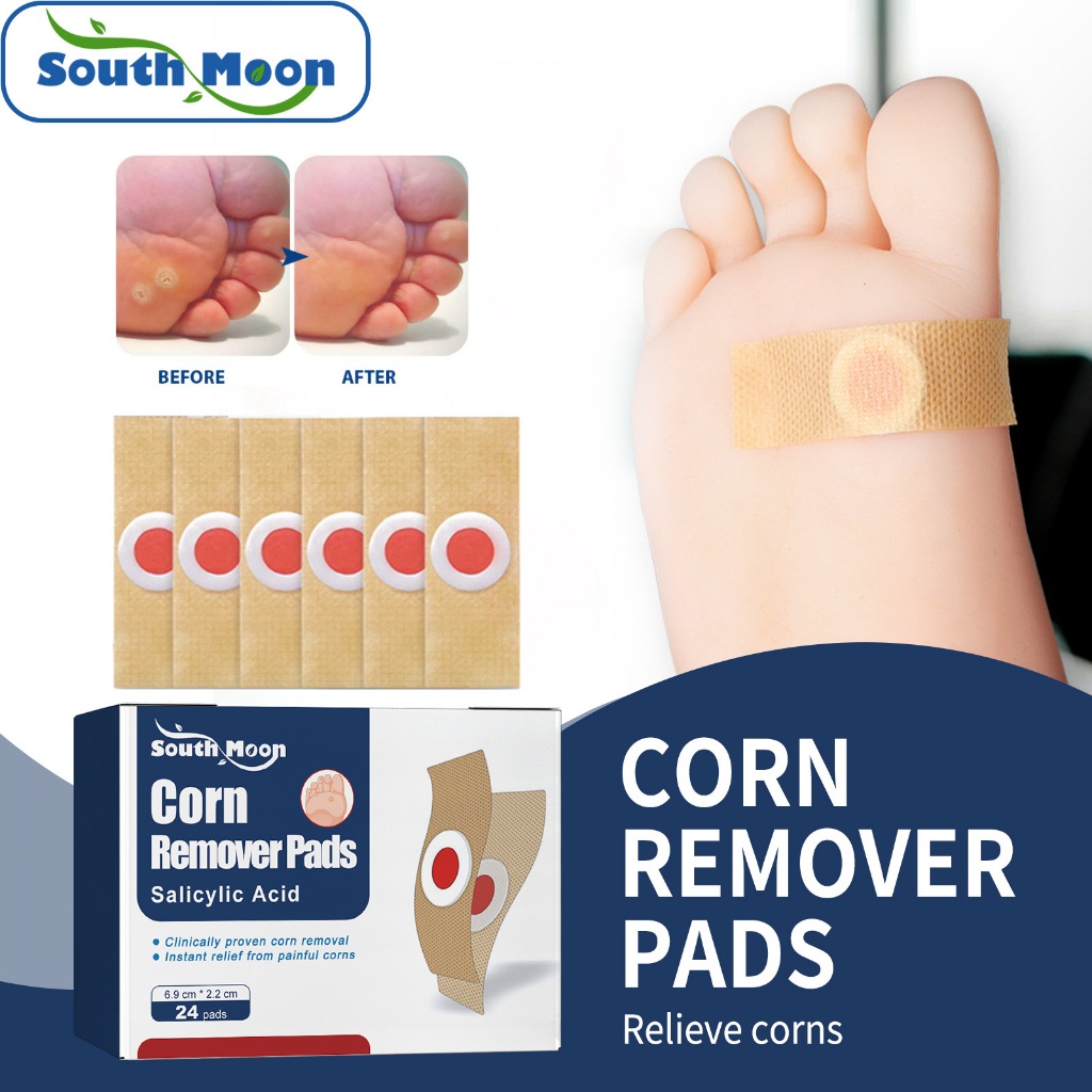 24pcs Warts Remover Foot Corn Pads Treatment Pain Patch Calluses ...