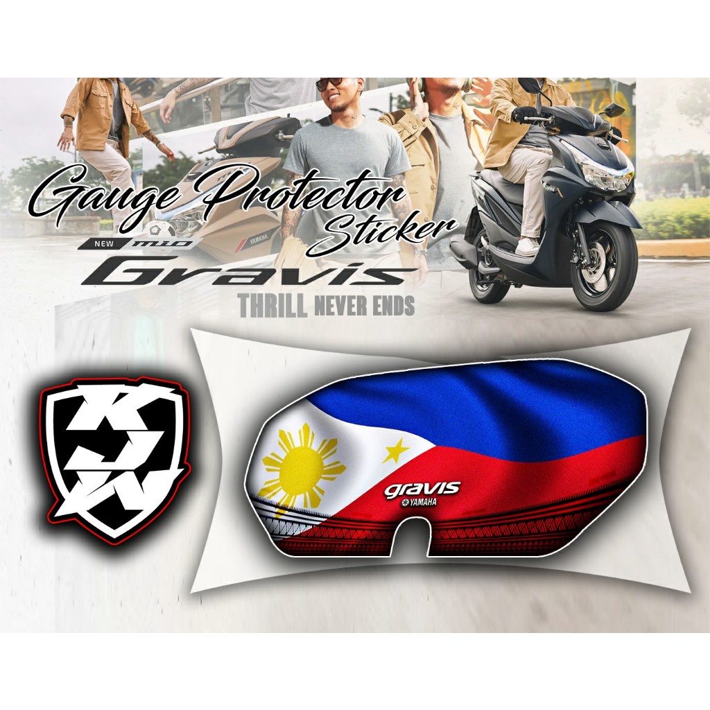 Mio Gravis V2 Gauge Protector Sticker Pilipinas Design | Shopee Philippines