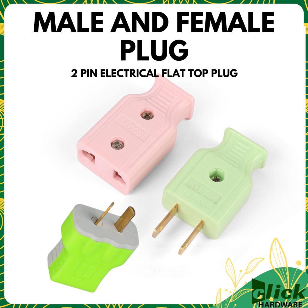 2 Pin Plug Male and Female Connector Male Female Industrial Plug Socket ...