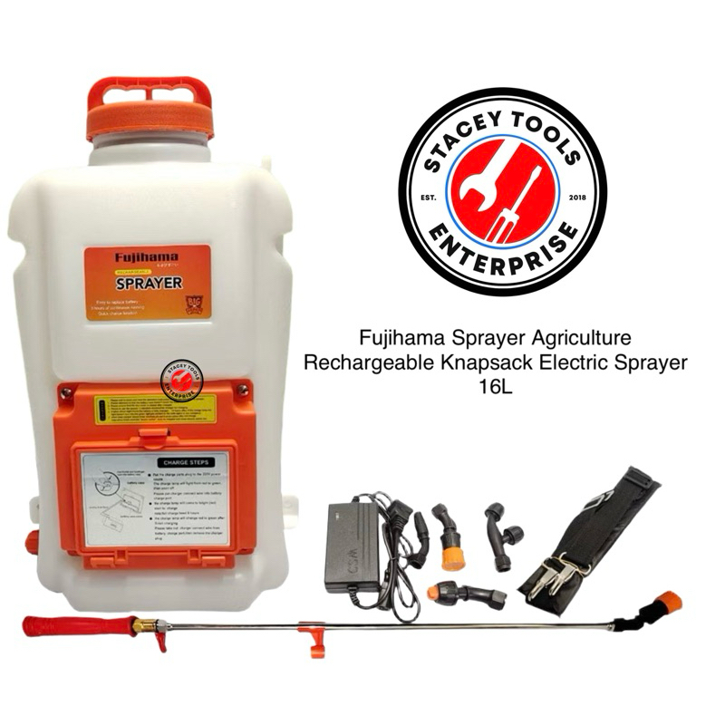 Fujihama Sprayer Agriculture Rechargeable Knapsack Electric Sprayer 16L ...
