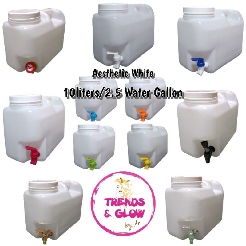 10liters White Water Gallon / 2.5 Gallon size AestheticTrends | Shopee ...