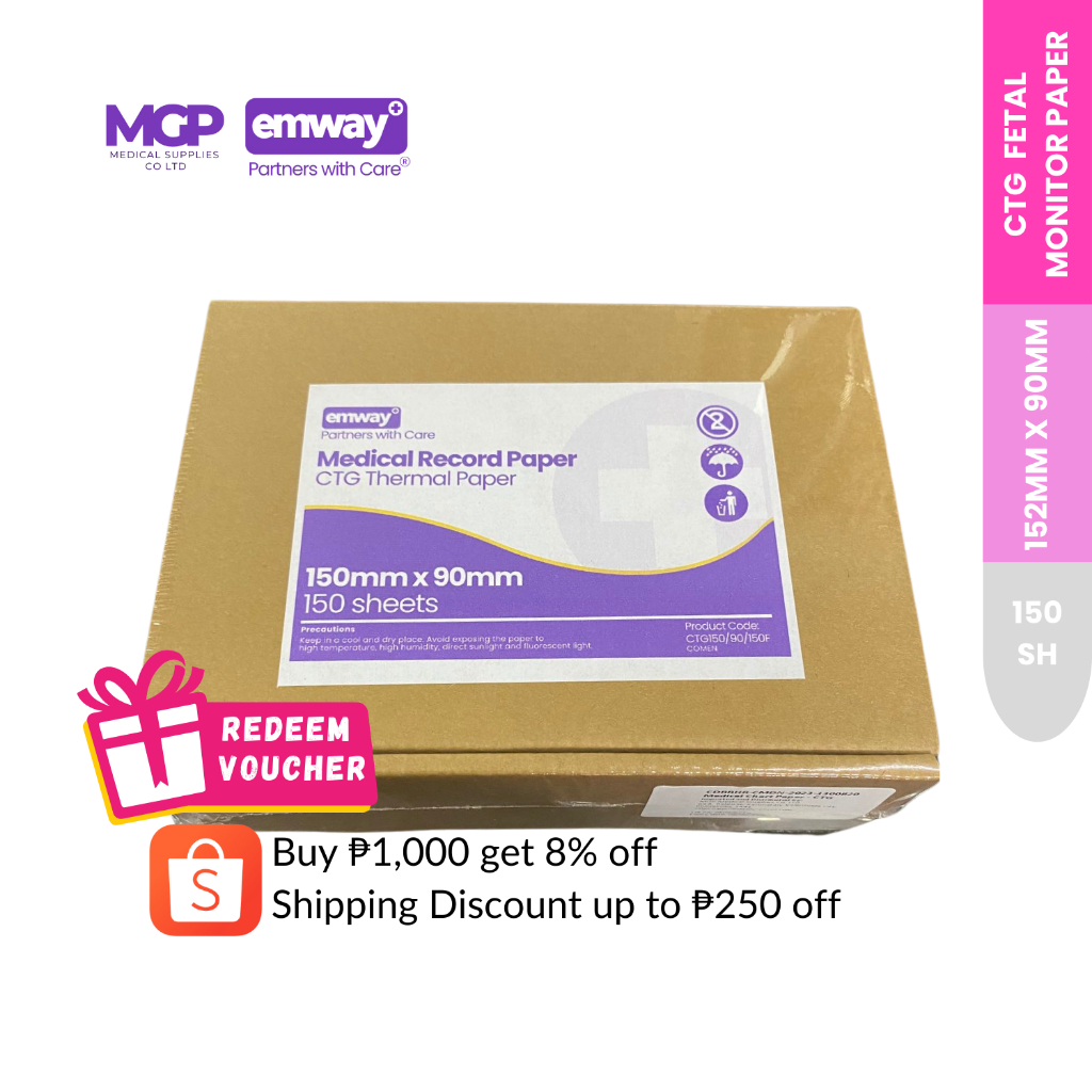 Fetal Monitor Paper / CTG Paper / 150mm X 90mm X 150sh COMEN BISTOS ...