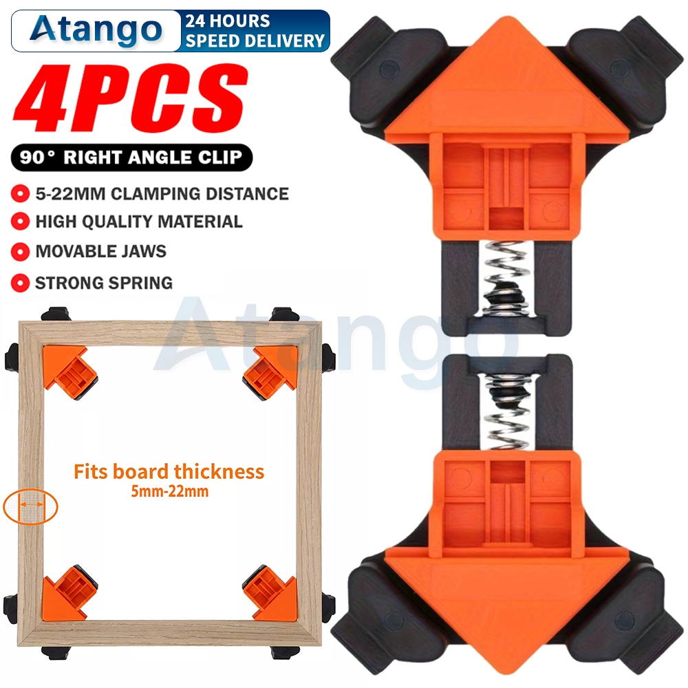 4pcs Right Angle Clamp Corner Mate Woodworking Locator Hand Fixing 90 ...