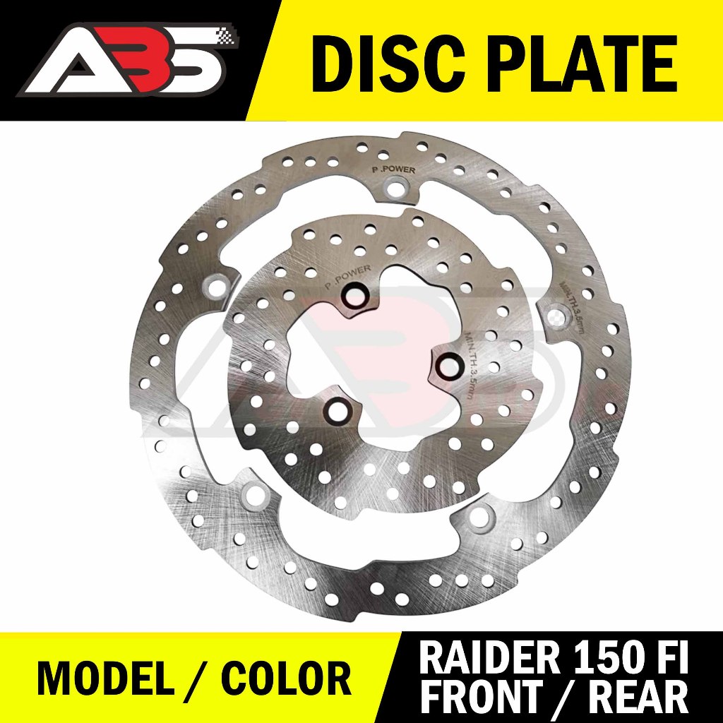 Stock Rear Disc Plate for Raider 150 FI / CARB FRONT AND REAR DISC STD ...
