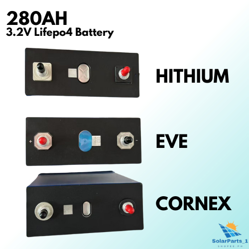 BRANDNEW- 280AH EVE/CORNEX/EVE Prismatic Lifepo4 Battery 3.2V Lithium Phosphate Battery for ...