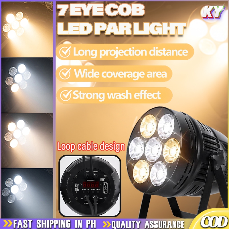 KAIY 7 Eye 350W Cob Amber White Par Led Lights Warm/Cool White Wedding ...