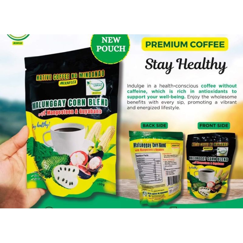 Native Corn Coffee with Mangosteen & Guyabano (pure organic) | Shopee ...