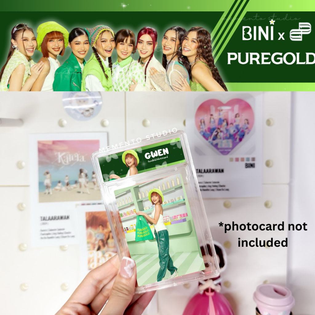 BINI x Puregold Collab Photocard Case Frame Acrylic Holder Bloom Mikha ...